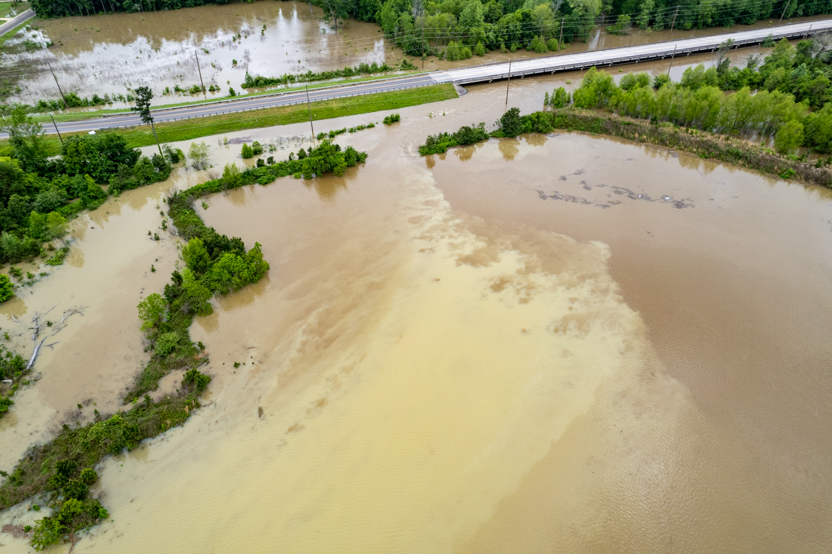 Swollen San Jacinto East and West Forks Sweep Through Sand Mines ...