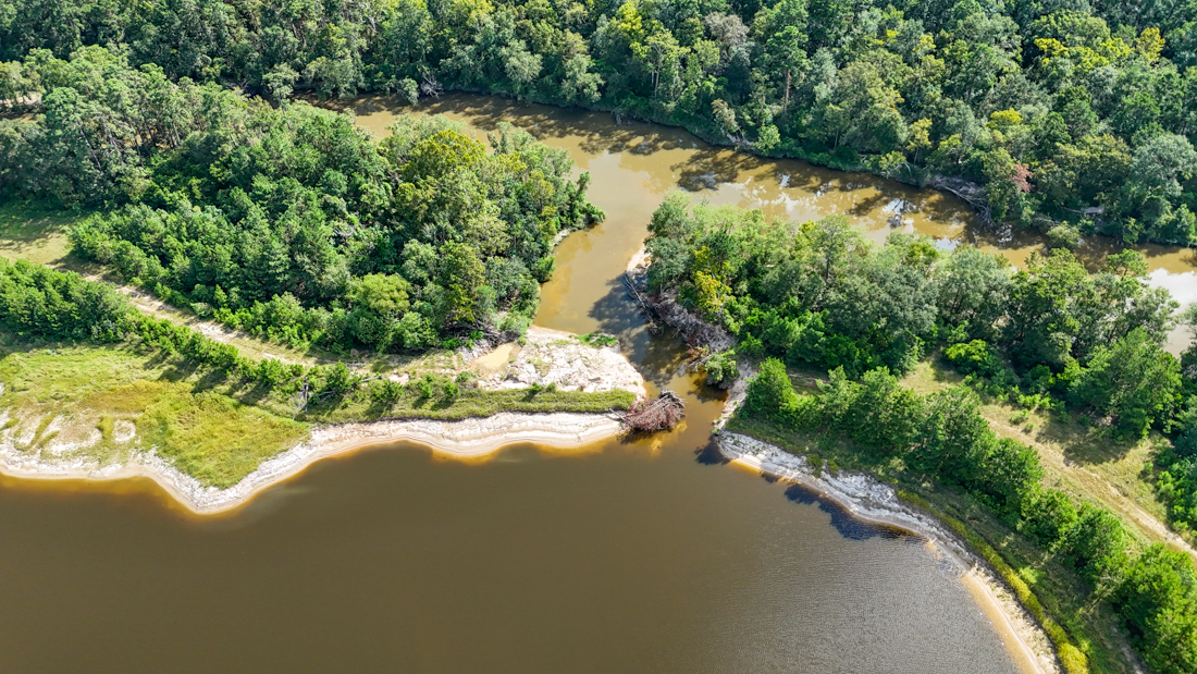 Sand-Pit Capture Between White Oak and Caney Creeks - Reduce Flooding
