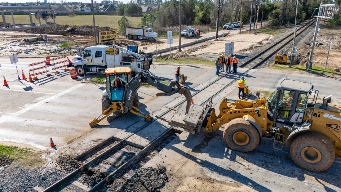 Northpark Closed 3 Days as UPRR Replaces Tracks, Signals - Reduce Flooding
