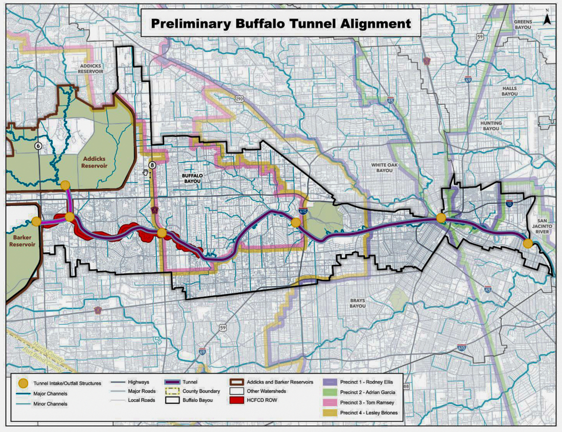 HCFCD Releases White Paper on Flood-Tunnel Pilot Program - Reduce Flooding