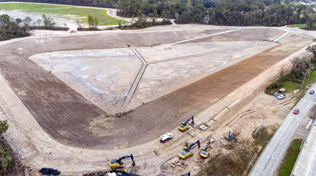 Mercer Stormwater Detention Basin Nearing Completion - Reduce Flooding